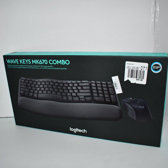 Logitech | Other | Logitech Wave Keys Mk67 Combo Wireless Ergonomic ...